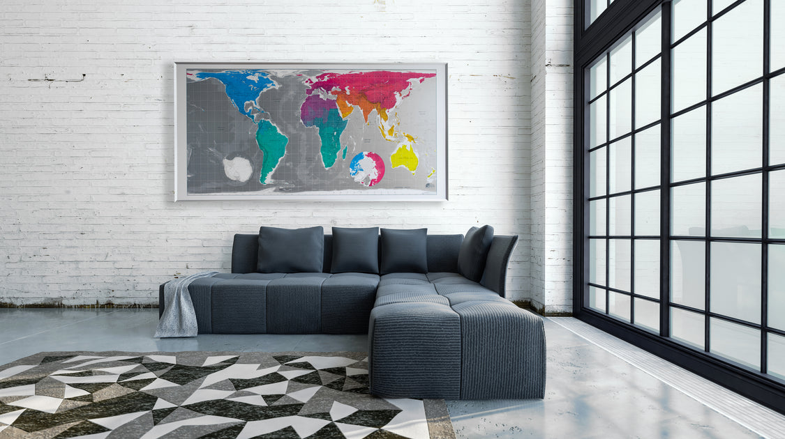 5 Ways To Hang Your New Map – The Future Mapping Company