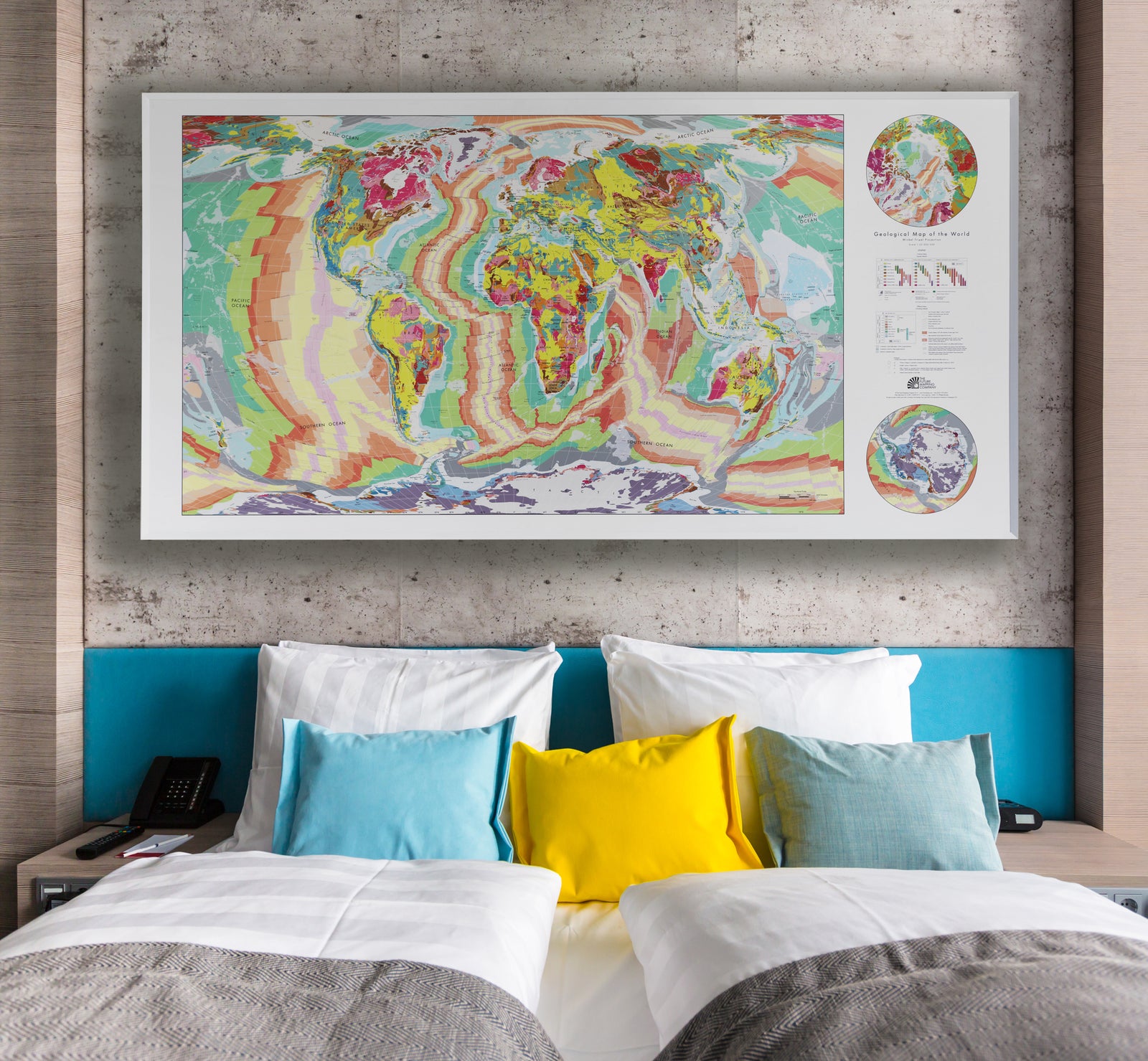 Framed World Map | Stunning Framable Maps | Map Wall Art – The Future ...