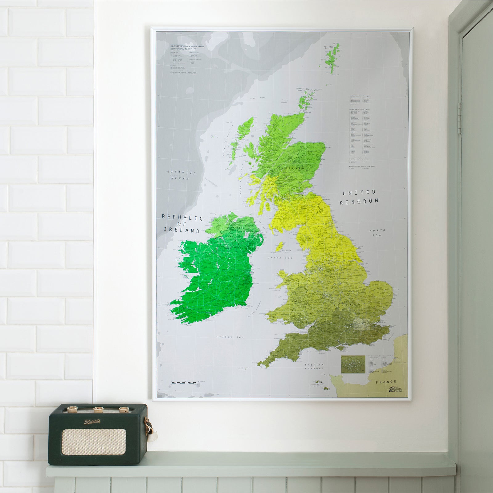 Framed World Map | Stunning Framable Maps | Map Wall Art – The Future ...