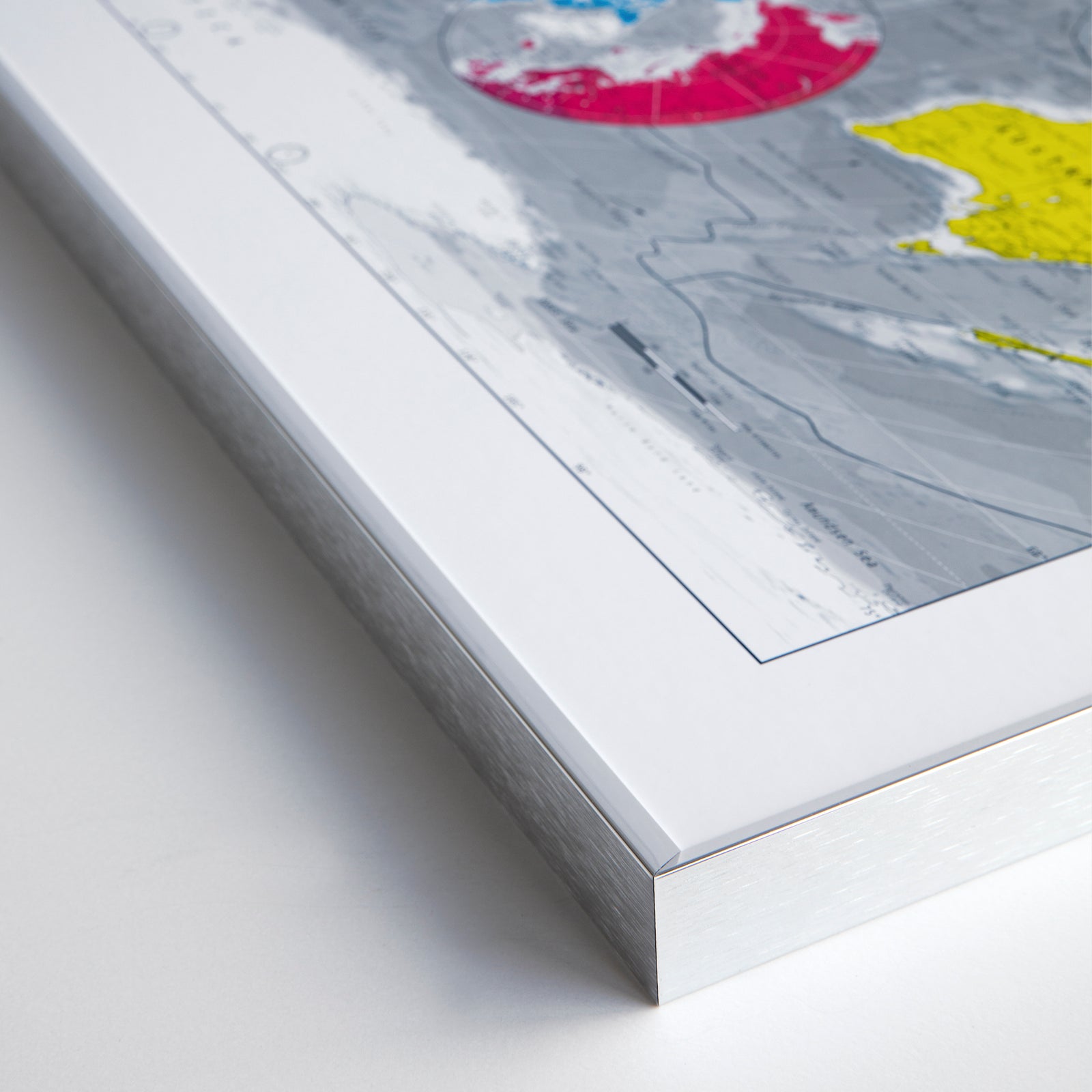 Framed World Map | Stunning Framable Maps | Map Wall Art – The Future ...