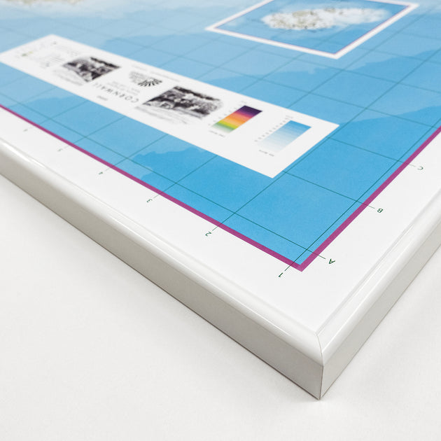 Cornwall County Wall Map – The Future Mapping Company