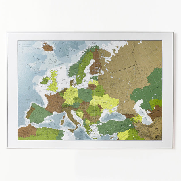 Wall Maps of Europe – The Future Mapping Company
