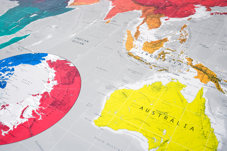 world map wallpaper mural – The Future Mapping Company