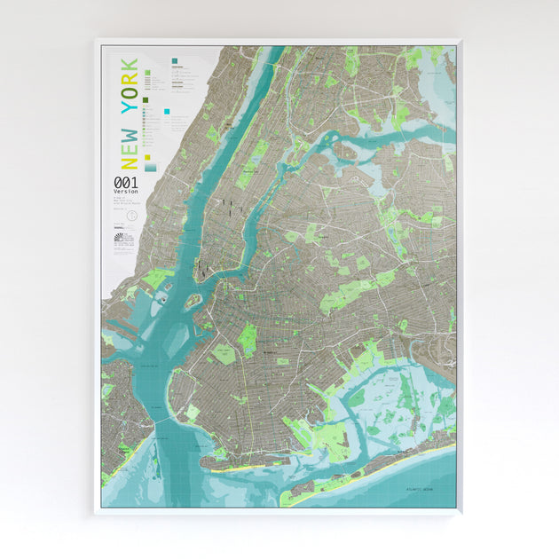 New York City Wall Map – The Future Mapping Company