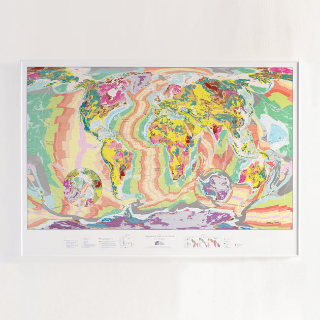 World Geological Wall Map – The Future Mapping Company